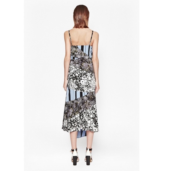 French Connection | Dresses | French Connection Blue Freida Flower Wrap ...